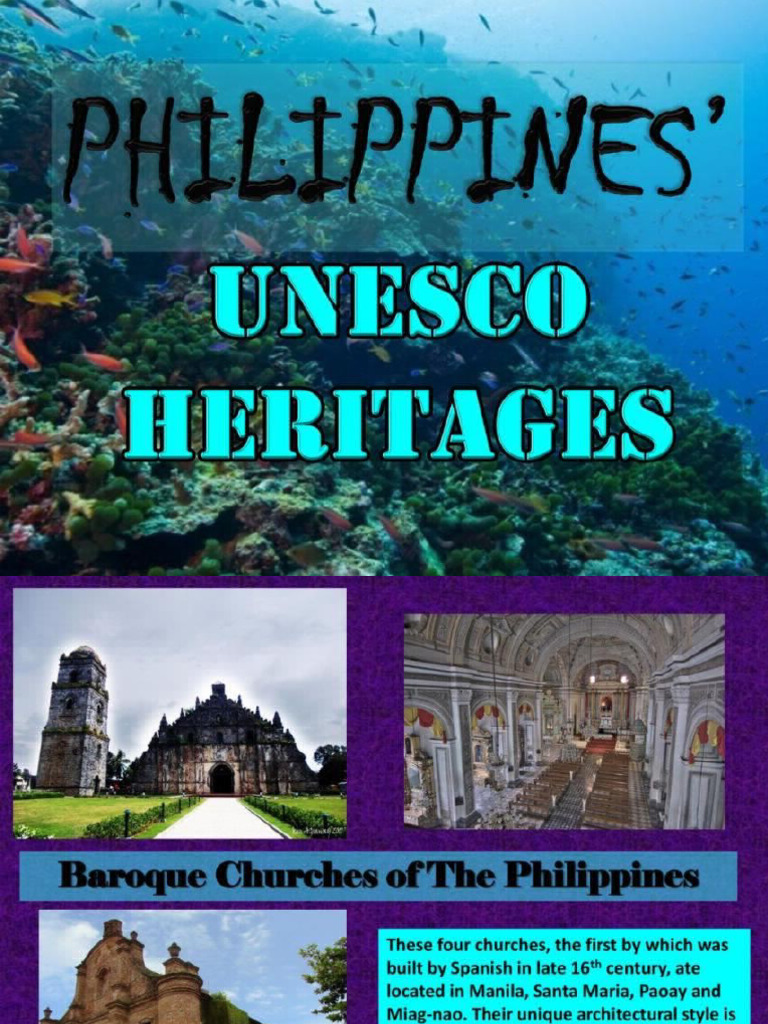 UNESCO World Heritage Sites in the Philippines | PDF | Philippines ...