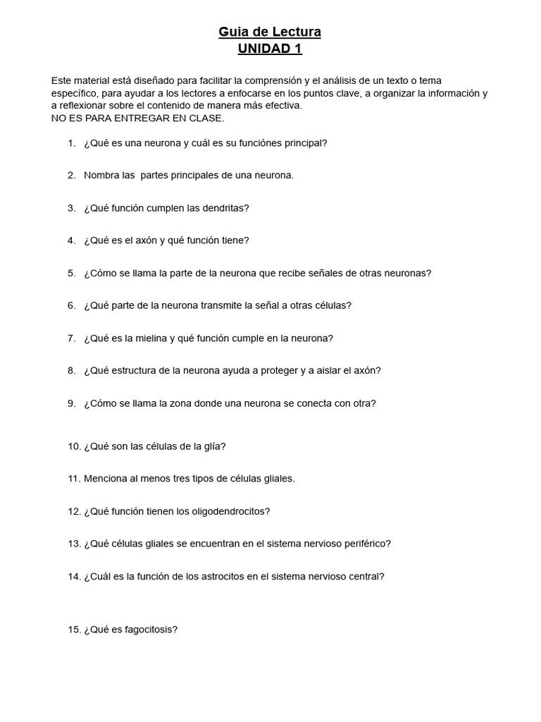 Guia de Lectura | PDF