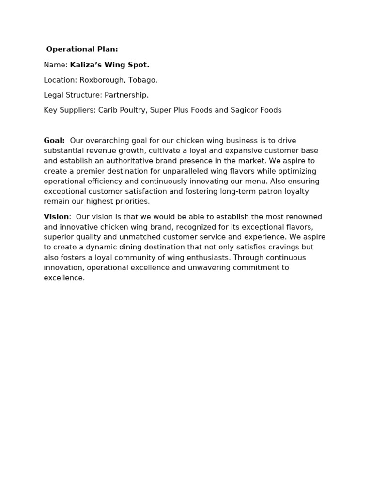 Operational Plan | PDF