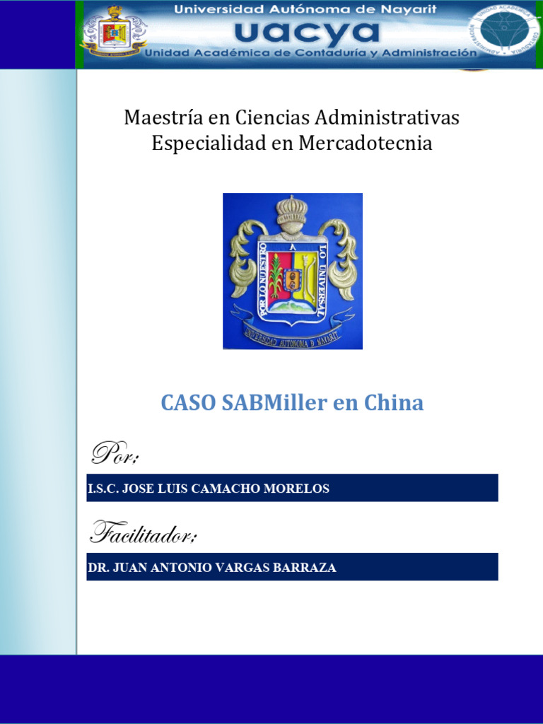Estrategias de SABMiller en China | PDF | Marketing | Marca