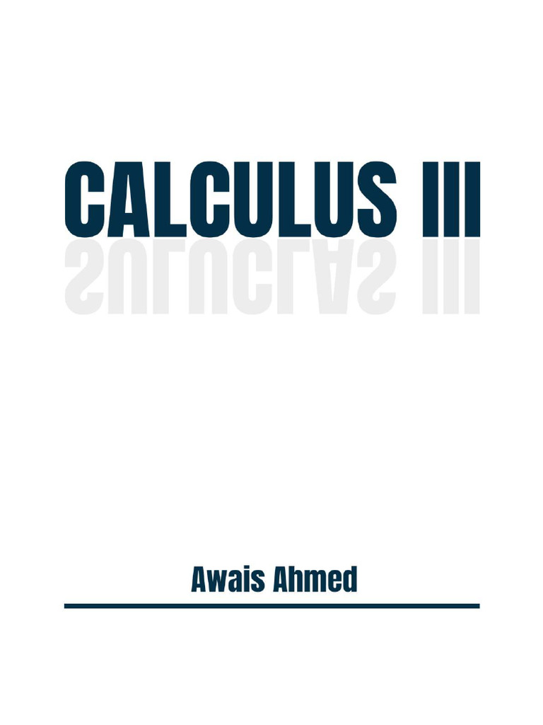 Calculus III | PDF