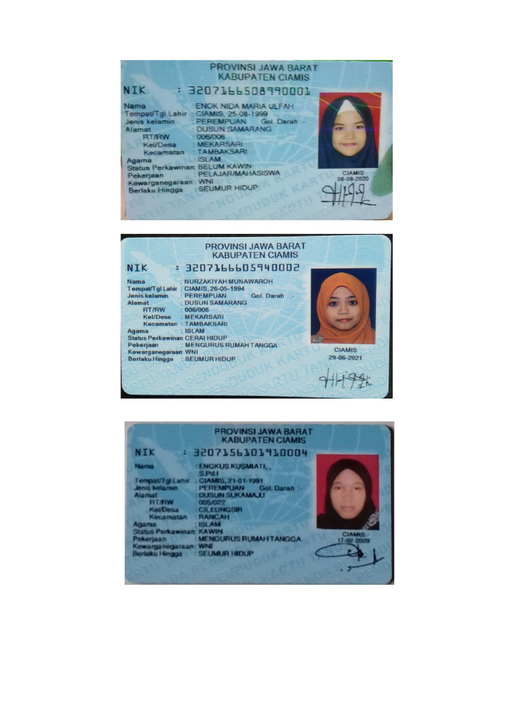 KTP Pengurus Ra | PDF