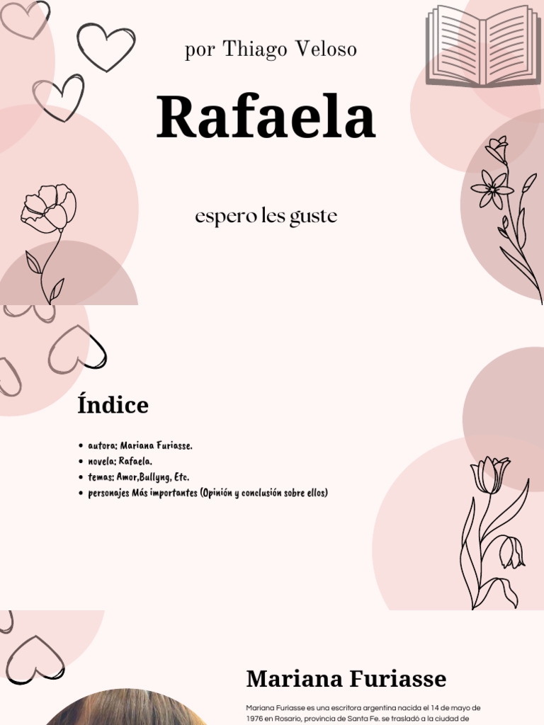 Análisis de la novela "Rafaela" | PDF | Amistad | Novelas