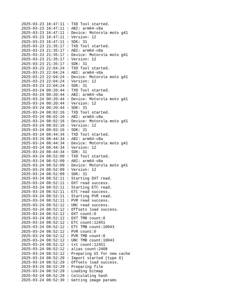 Log | PDF | Texture Mapping | Text File
