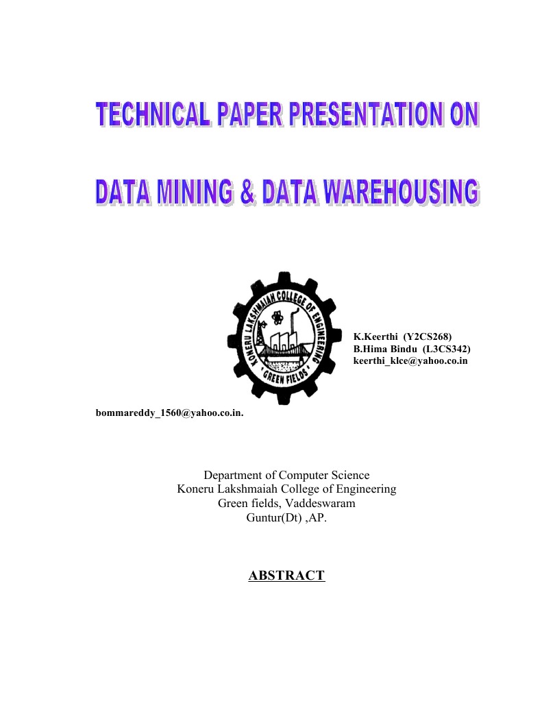 Data Mining and Data Warehousing | PDF | Data Mining | Data Warehouse