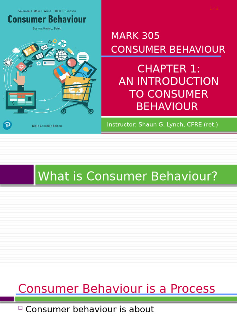 MARK 305-Fall 2023-Chapter 01-Intro (Moodle) | PDF | Marketing | Consumer Behaviour