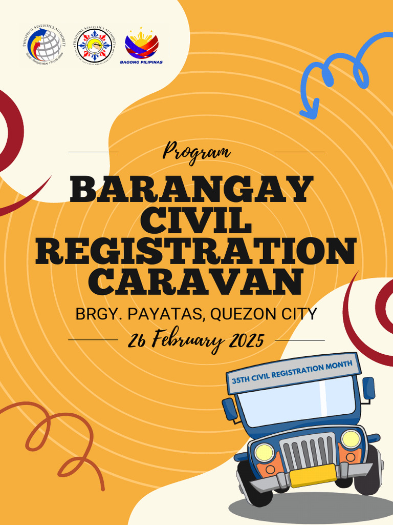 Barangay Civil Registration Caravan 2025 | PDF