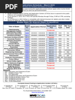 Dcas Annual Examination Schedule Fy2025 Application Period Order | PDF ...