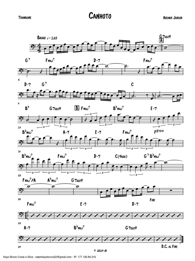 Canhoto - Trombone | PDF