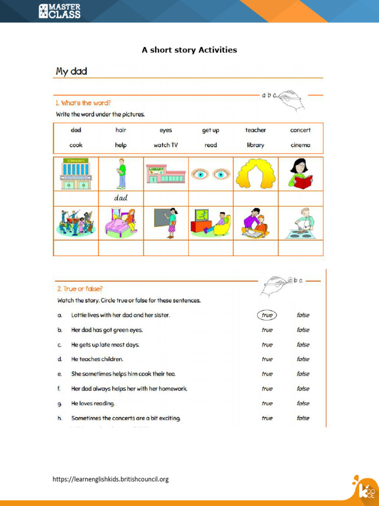 A Short Story Activities | PDF