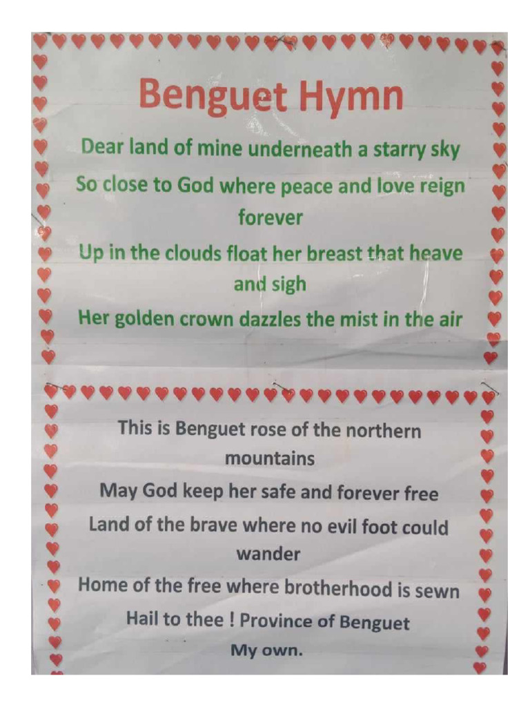 Benguet Hymn | PDF