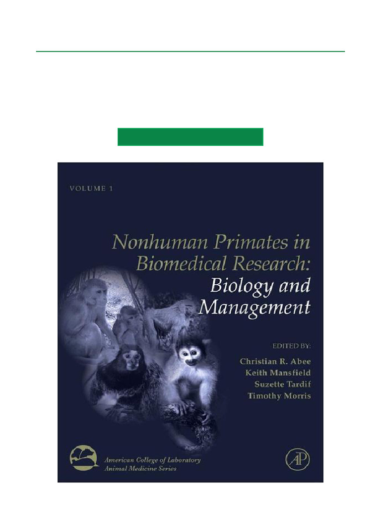 Full version Nonhuman Primates in Biomedical Research, 2nd Edition Free ...
