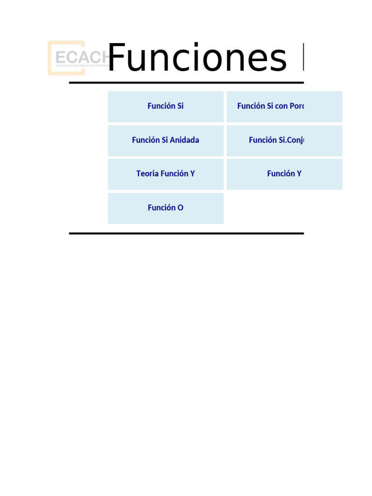 Funciones Lógicas en Excel: Guía Práctica | PDF | Microsoft Excel