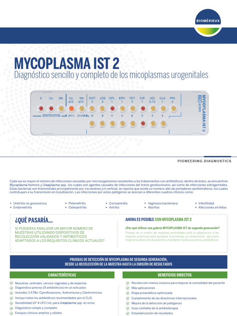 Diagnóstico de Mycoplasma IST 2 | PDF | Micoplasma | Infección