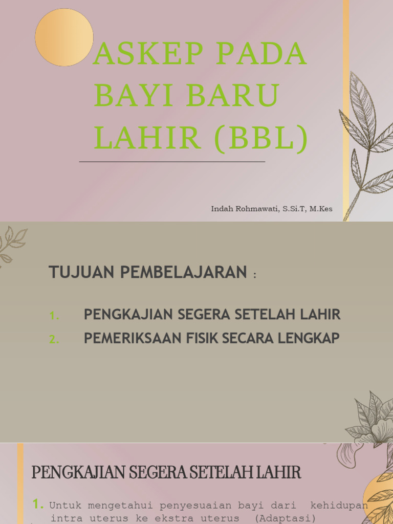 Pemeriksaan BBL | PDF