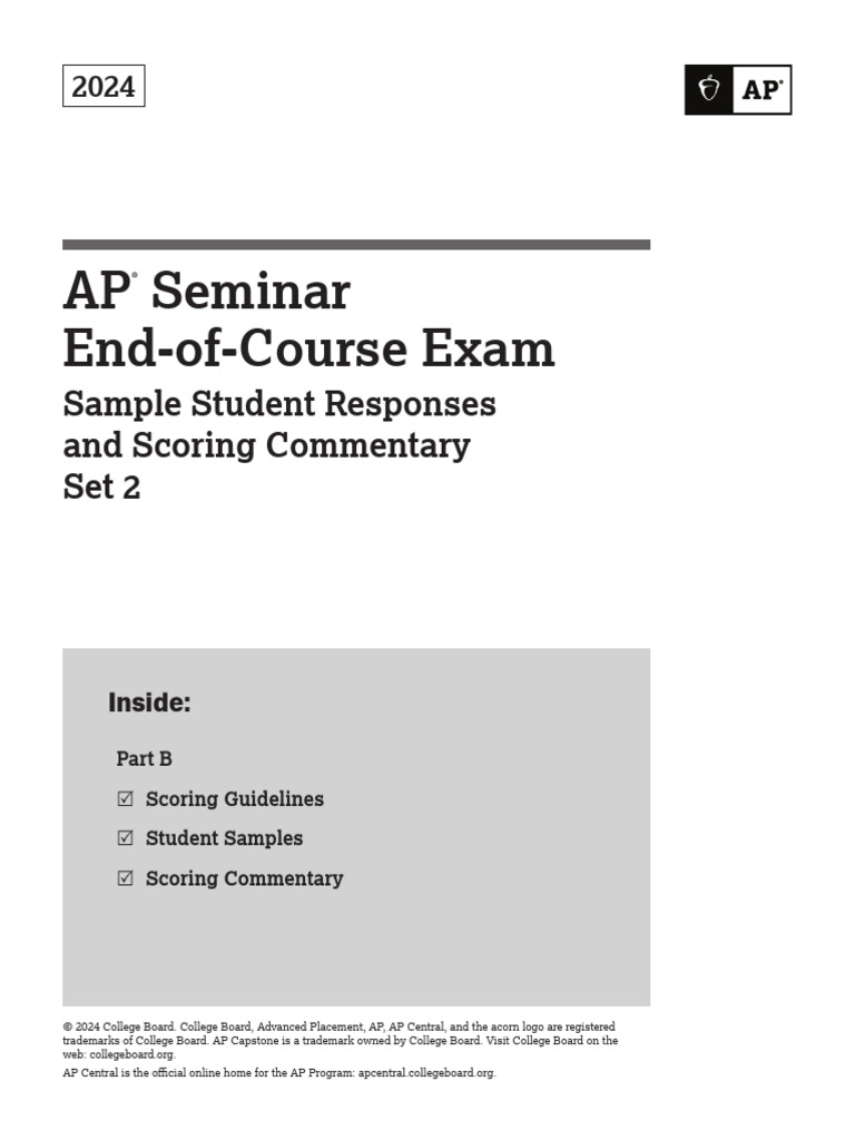 Ap24 Apc Seminar Eoc B Set 2 | PDF | Argument | Reason