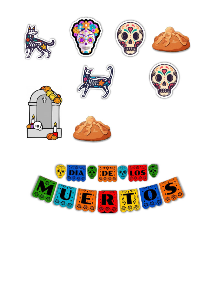 Stickers Dia de Muertos | PDF