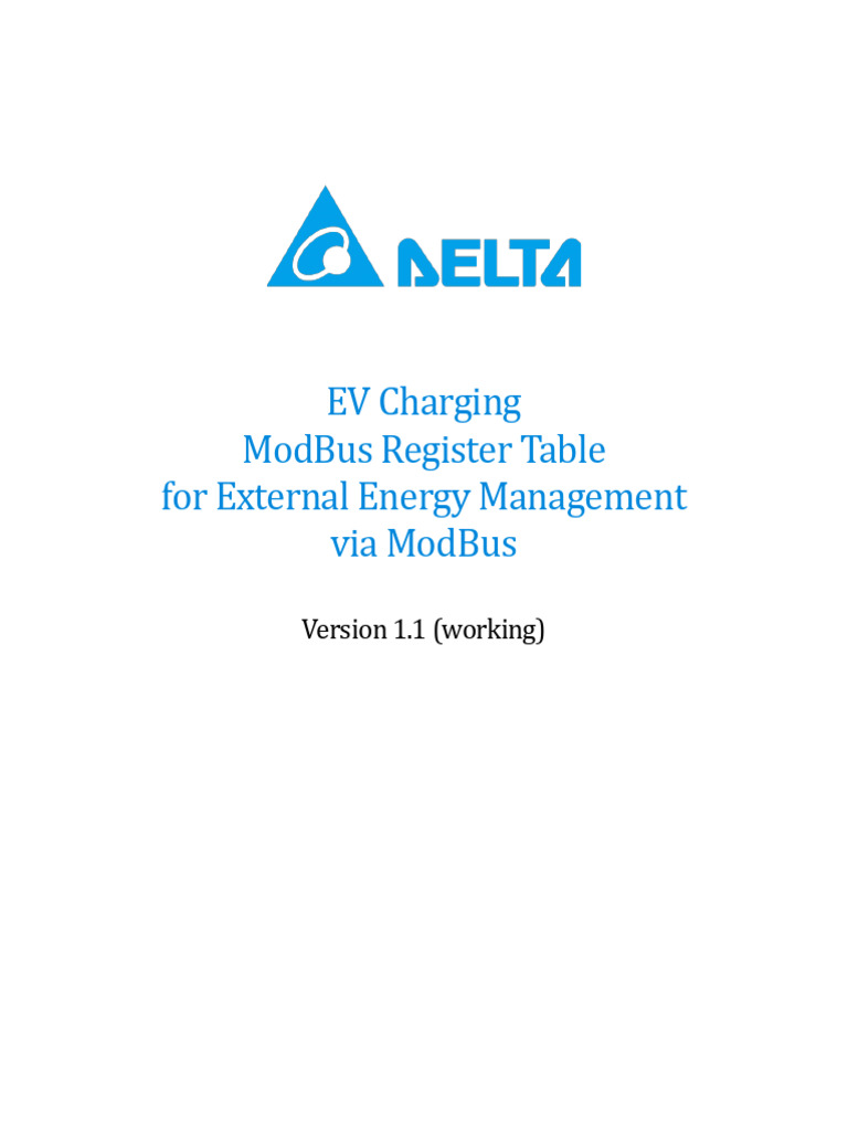 Evcs Modbus Register Table v1 | PDF | Battery Charger | Computing