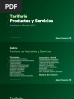Tarifario Productos y Servicios Qik Banco | PDF | República Dominicana | Industrias de servicio