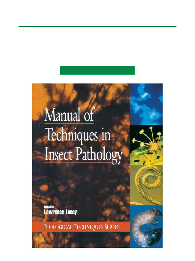 Featured Top Manual of Techniques in Insect Pathology Textbook PDF ...