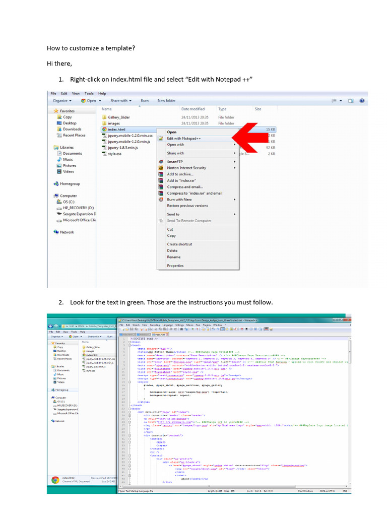 How To CUSTOMIZE A Template | PDF
