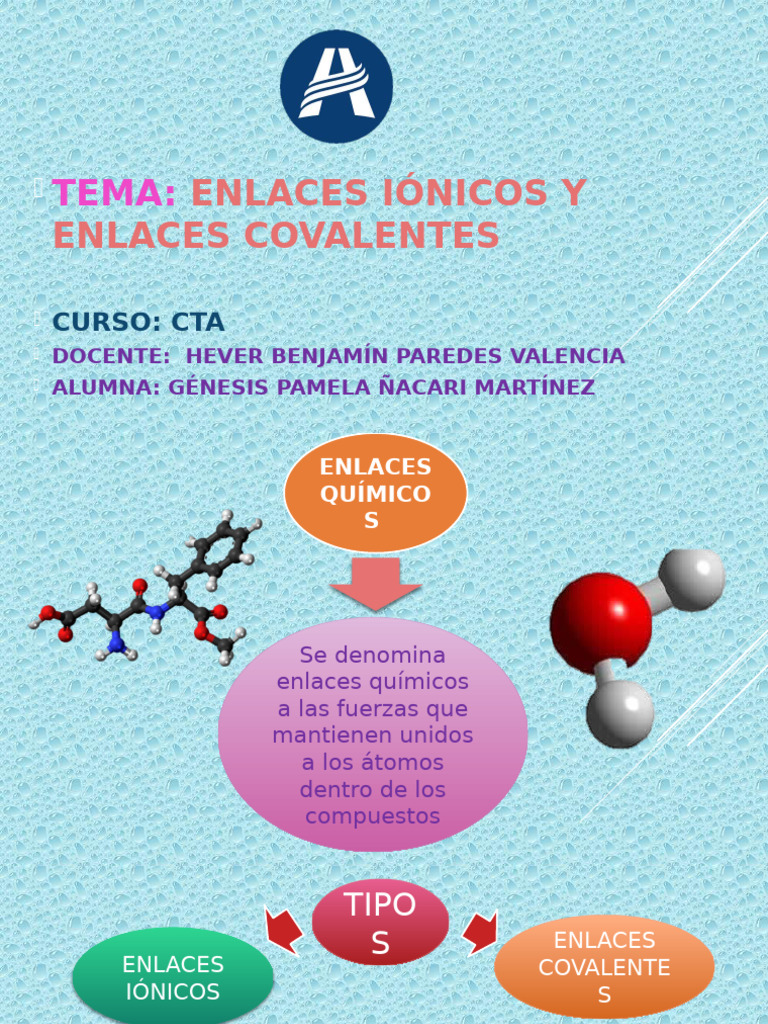 Enlaces Iónicos y Covalentes: Características | PDF | Enlace químico ...