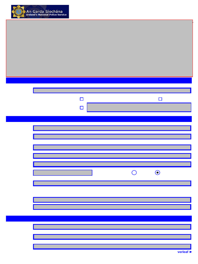 Garda Police Certificate Application Guide | PDF | Identity Document ...
