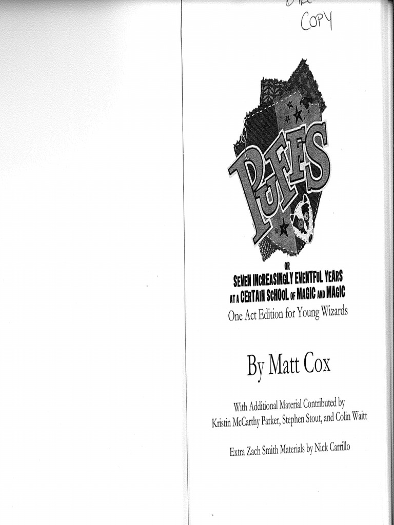 Puffs Script PDF | PDF