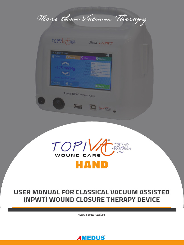 Topivac NPWT Device User Manual | PDF | Wound