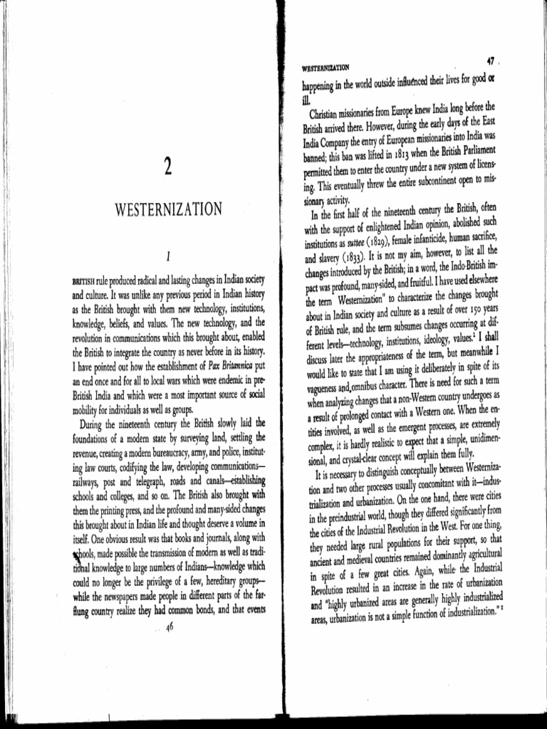 Srinivas Westernization | PDF