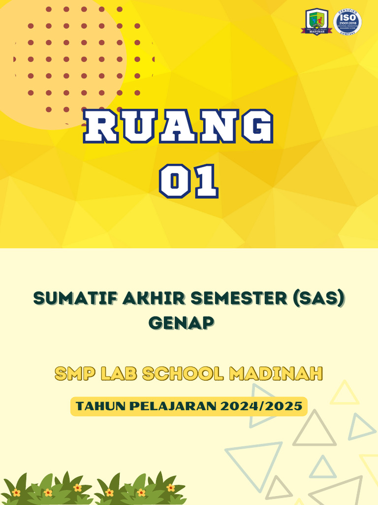 MAP RUANG UJIAN (Dokumen (A4) ) PDF | PDF