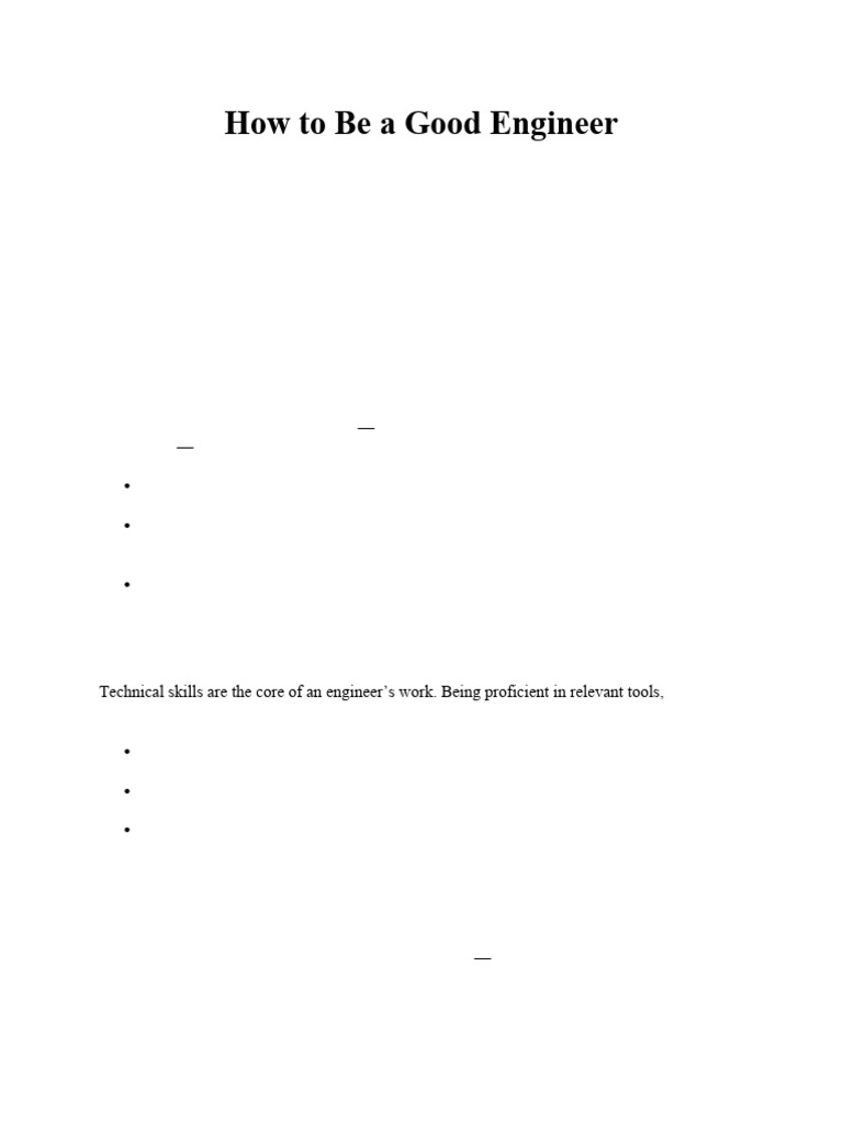 Skills for Successful Engineers | PDF | Engineering | Engineer