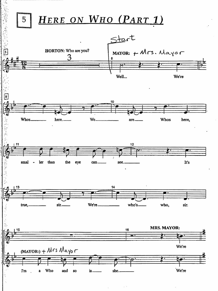 Mr. Mayor Vocal Selection | PDF