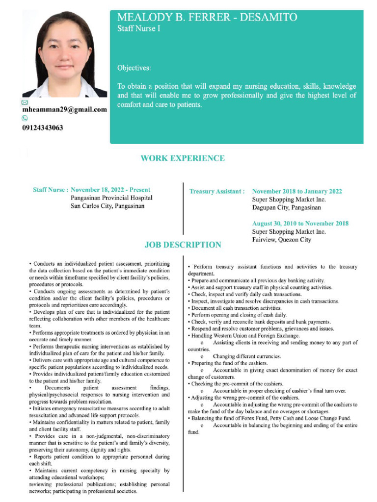 Mealody Ferrer Desamito | PDF