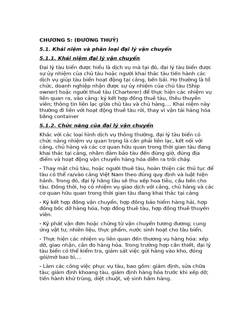 Chương 5. Đư NG TH y | PDF