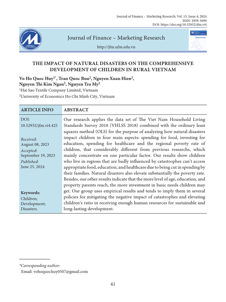 JFM - 2024.vi4.425-425-5029 - Văn Bản Của Bài Báo | PDF