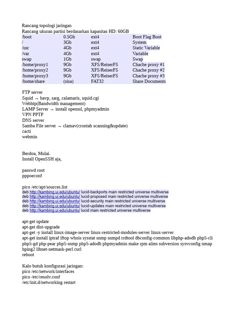 Dokumentasi Ubuntu Server | PDF | Internet Architecture | Computer ...