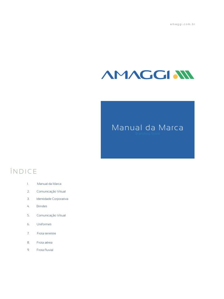 Manual de Identidade Visual Amaggi | PDF | Marca | Aplicativo para celular