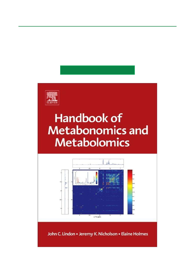 Explore The Handbook of Metabonomics and Metabolomics Final Version Download | PDF