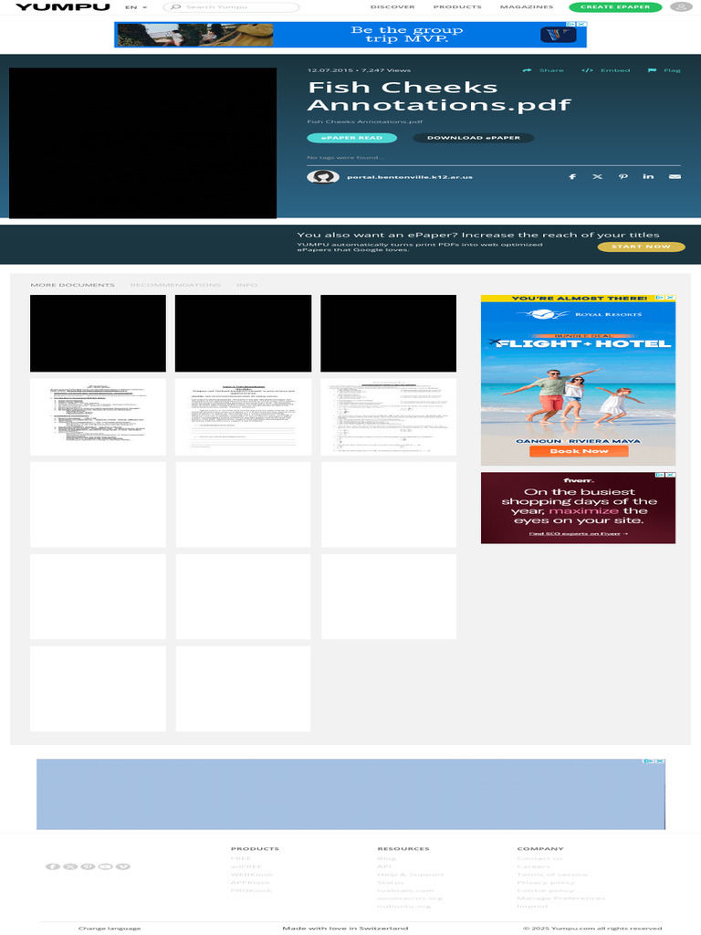 Fish Cheeks Annotations PDF | PDF | World Wide Web | Internet & Web