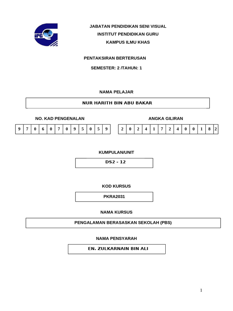 Soalan PB PBS PDPP | PDF