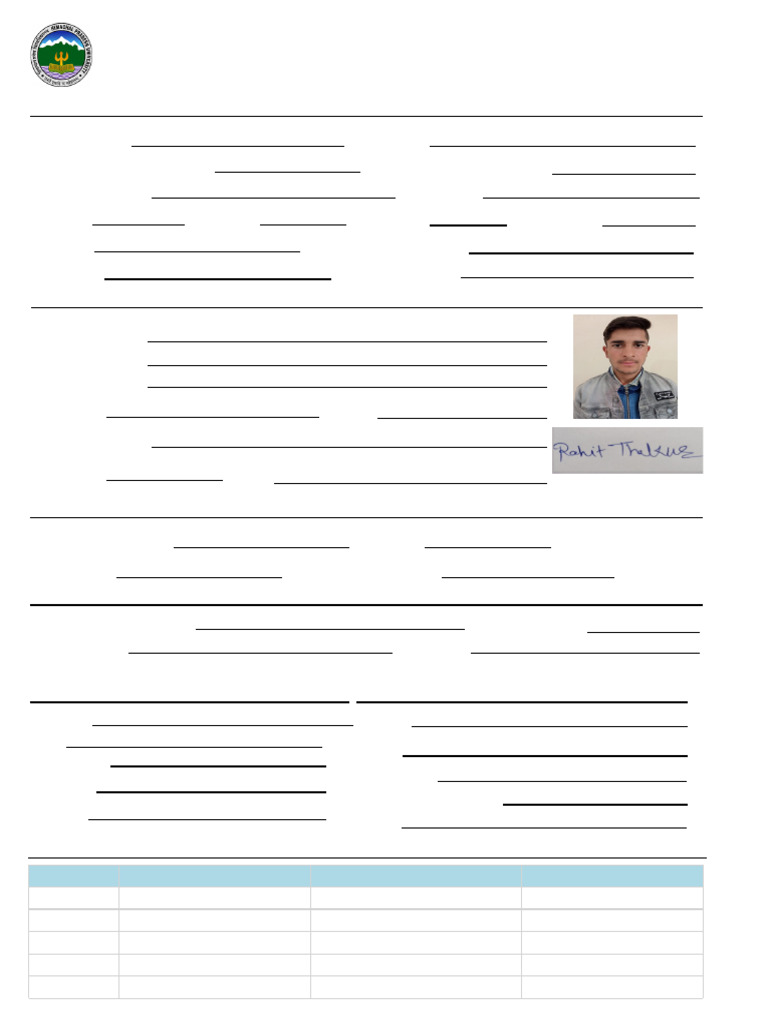 265627274 ApplicationForm | PDF