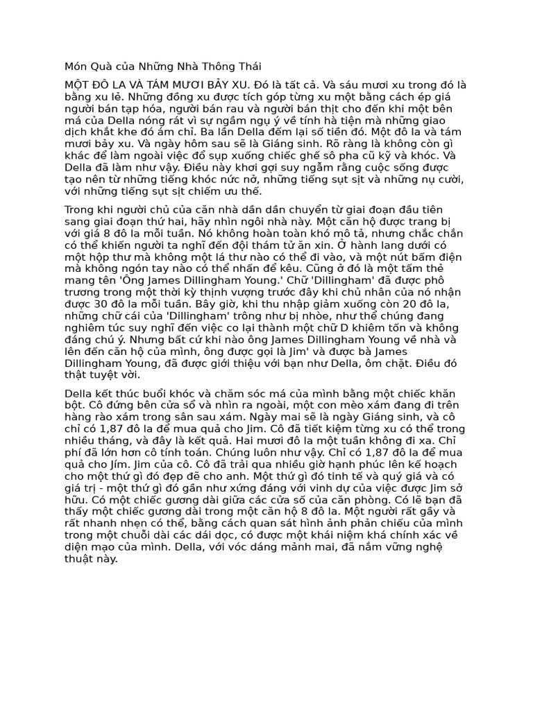 Món Quà C A NH NG Nhà Thông Thái | PDF