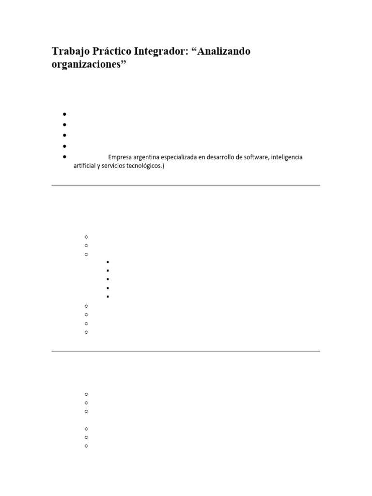 Trabajo Práctico Integrador Nº1 | PDF