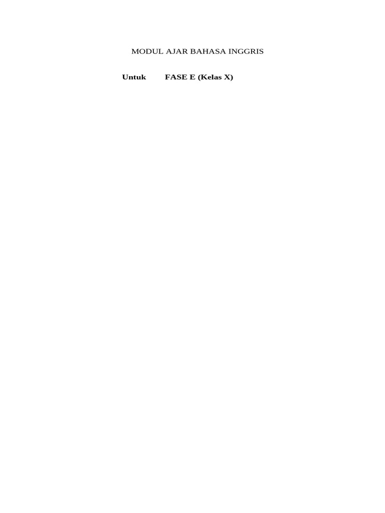 NUR CHOLIS MODUL AJAR TERBARU - OK - Revisi KKTP | PDF