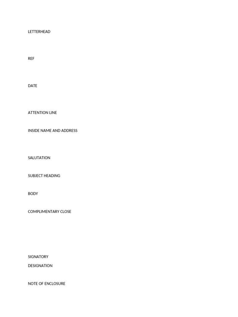 Business Letter - Blocked Layout | PDF
