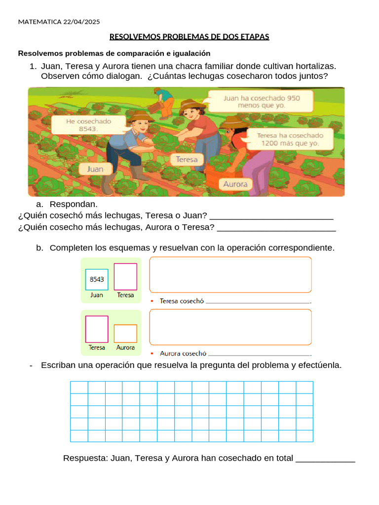Problemas de Dos Etapas-1 | PDF