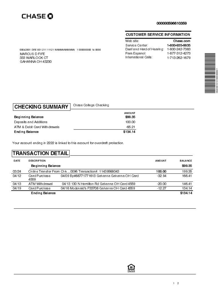 Bank Statement | PDF | Banks | Overdraft