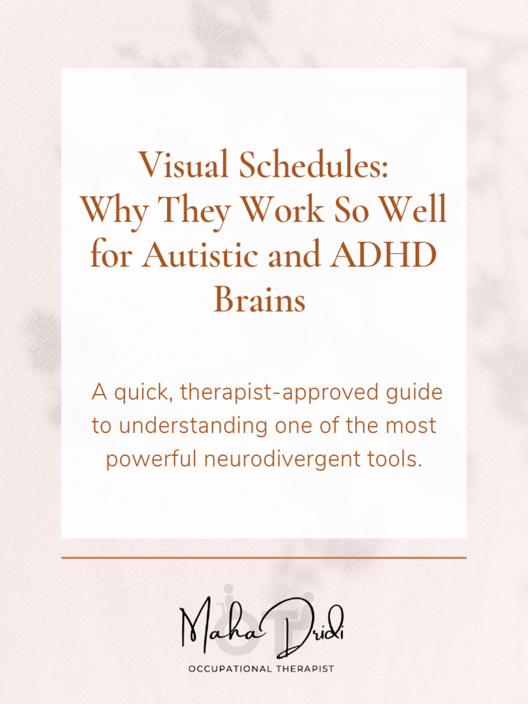 Visual Schedules for Neurodivergent Kids | PDF | Autism | Classroom