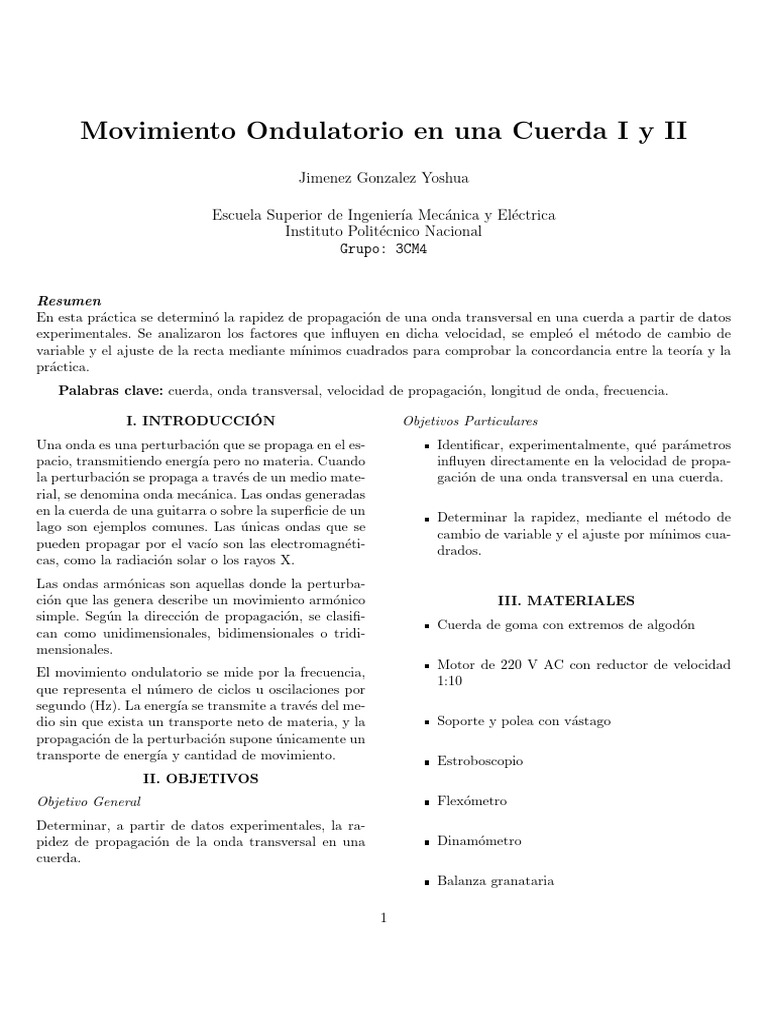 Practica Grupal | PDF | Olas | Frecuencia